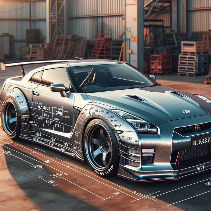 Nissan GT-R R34 Exterior Dimensions | Detailed Size Guide | AI Art ...