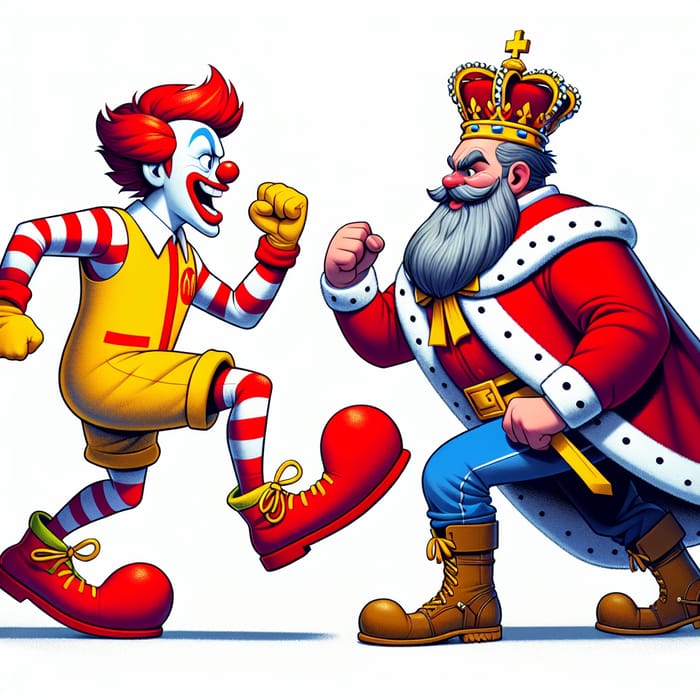 McDonald's vs. Burger King - Personified Fast-Food Battle | AI Art ...