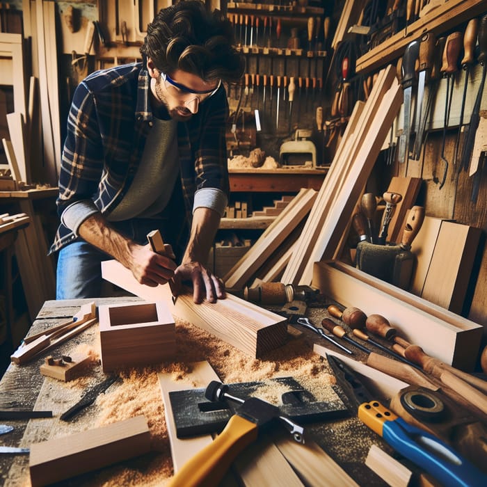 Skilled Carpentry Workshop | Crafted by Expert Carpenter | AI Art ...