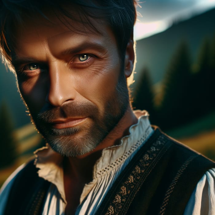 Mysterious Romanian Man, 40 | Romanian Roots & Sunset | AI Art ...