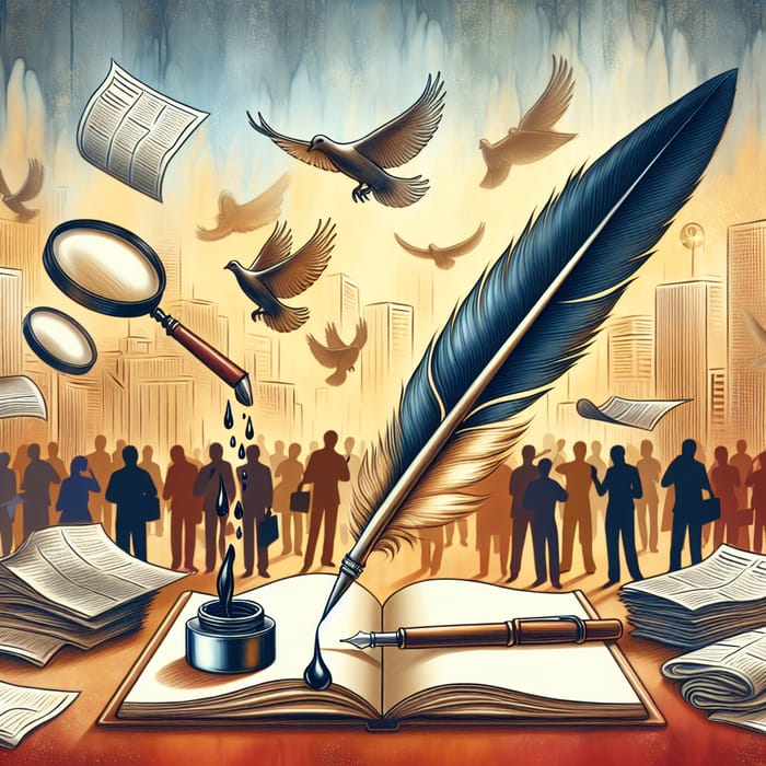 Abstract Representation of Journalism: A Visual Metaphor | AI Art ...