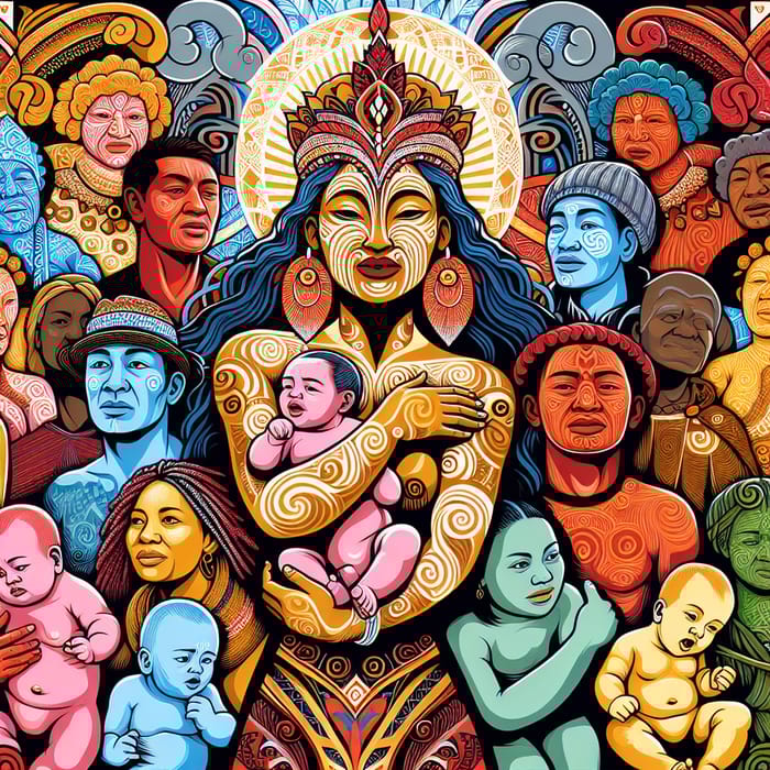 Maori Goddess of Humankind: Vibrant Representation in Maori Art | AI ...