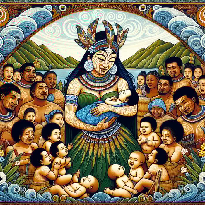 Maori Goddess of Humankind: Strength and Grace in Traditional Art | AI ...
