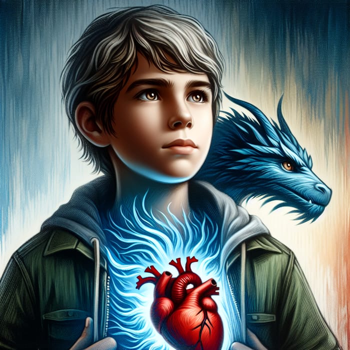 Milo: Heart as Bold as a Dragon - Courageous Young Boy | AI Art ...