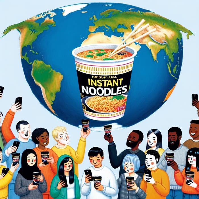 Worldwide Love for Instant Noodles | Website | AI Art Generator | Easy ...