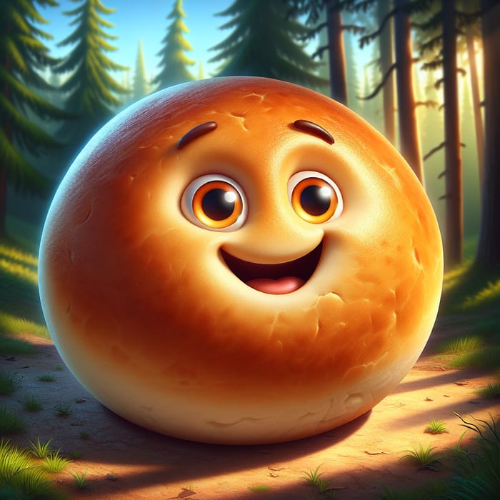 Kolobok: Traditional Russian Folk Tale Character | AI Art Generator ...