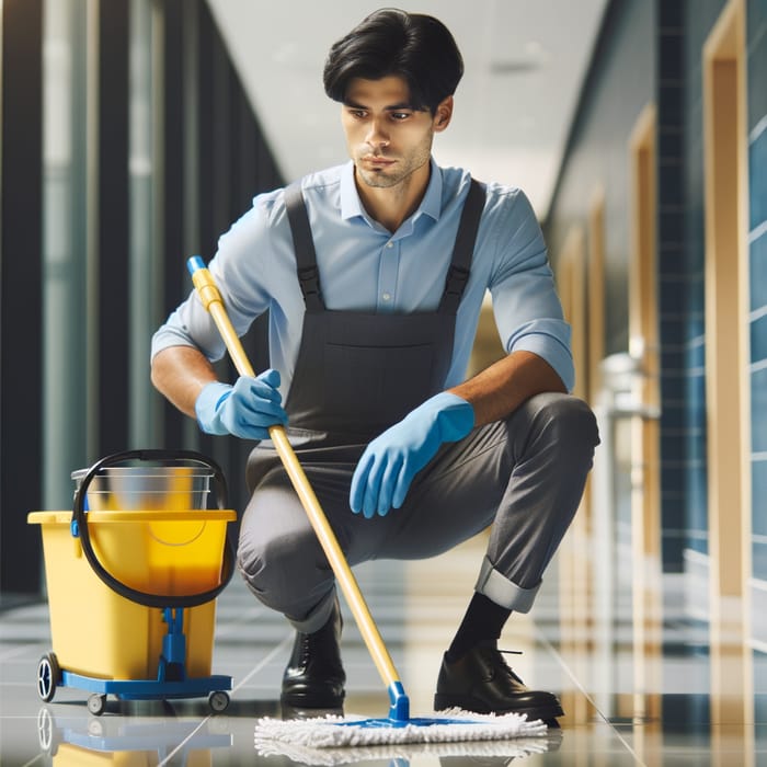 Professional Male Cleaning Technician Services | AI Art Generator ...