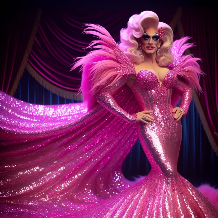Betty Book as a Dazzling Drag Queen | AI Art Generator | Easy-Peasy.AI