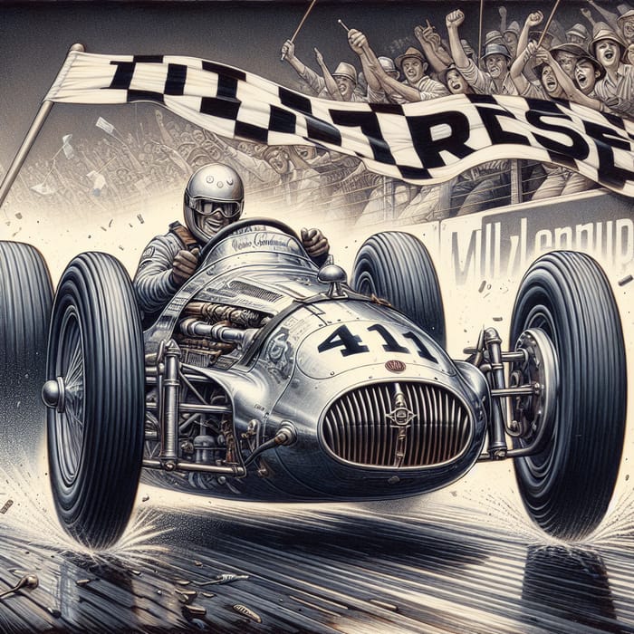 Dynamic Race Car Overtaking 1st Place with Excited Spectators | AI Art ...
