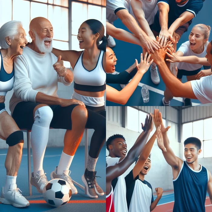 Celebrating Diversity: Unity and Triumph in Sports | AI Art Generator ...