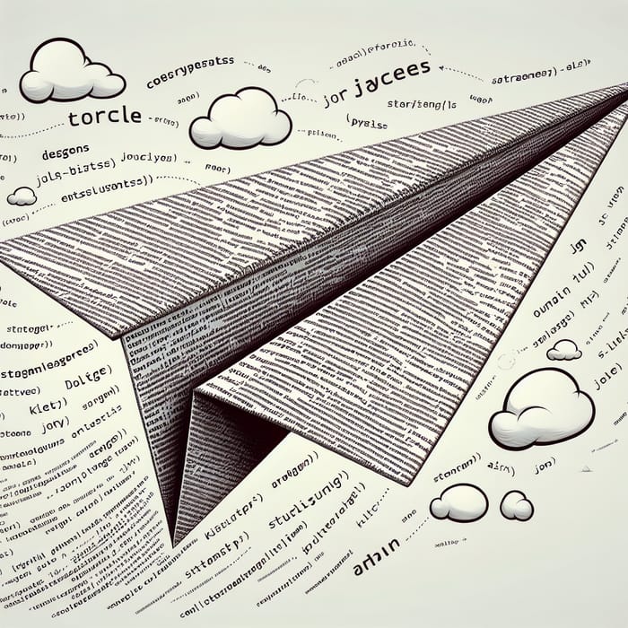 Innovative JSON Paper Plane Flight | Code Innovation in Motion | AI Art ...