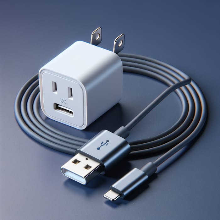USB C Charger with Cell Phone Cable | American Wall Block | AI Art ...