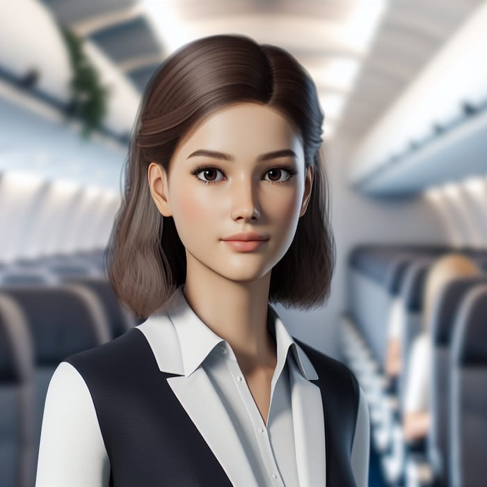 Your Face as a Flight Attendant: A Unique Perspective | AI Art ...
