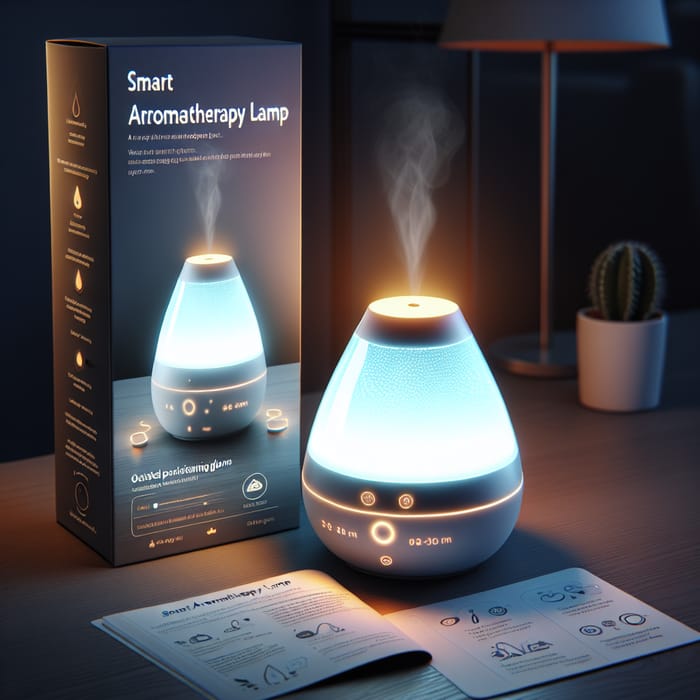 Smart Aromatherapy Lamp with Glowing Effects | AI Art Generator | Easy ...