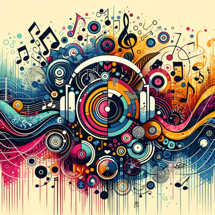 Vibrant Modern Music Backgrounds for the New Generation | AI Art ...