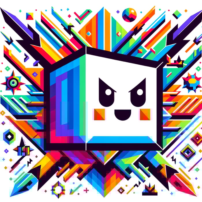 Avatar Design Inspired by Geometry Dash: Vibrant & Geometric | AI Art ...