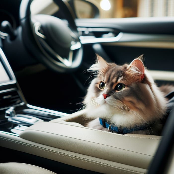 Cat in Car: Adorable Moments | AI Art Generator | Easy-Peasy.AI