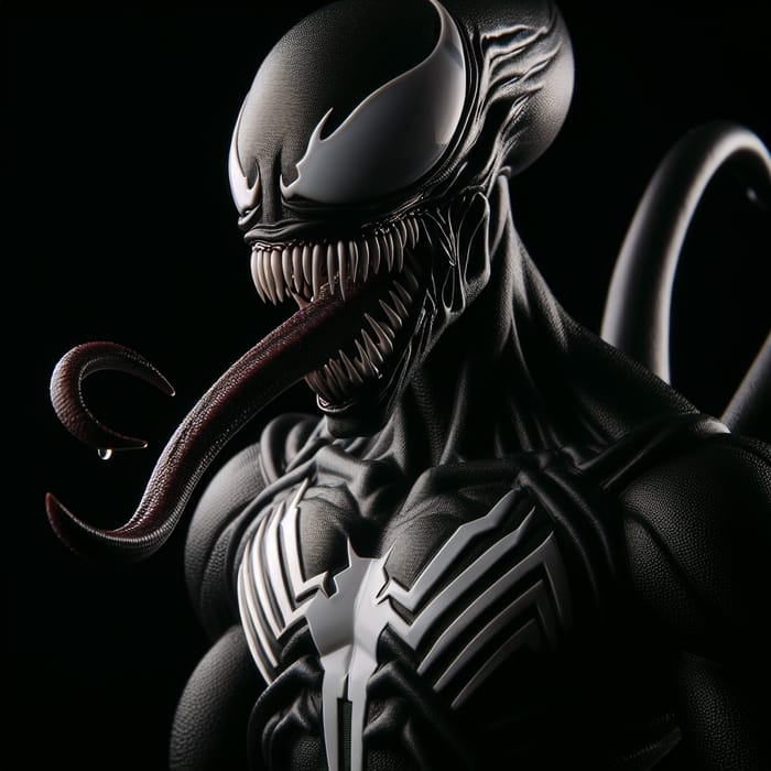 Menacing Venomous Creature: Black Alien-Like Appearance | AI Art ...