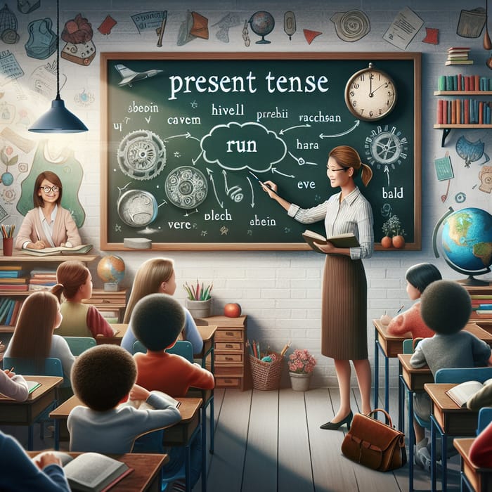 Understanding Simple Present Tense in English | AI Art Generator | Easy ...