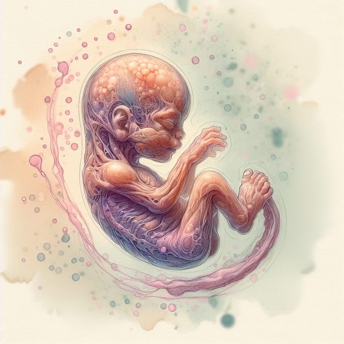 Embryo Quality in Watercolor Illustration | AI Art Generator | Easy ...