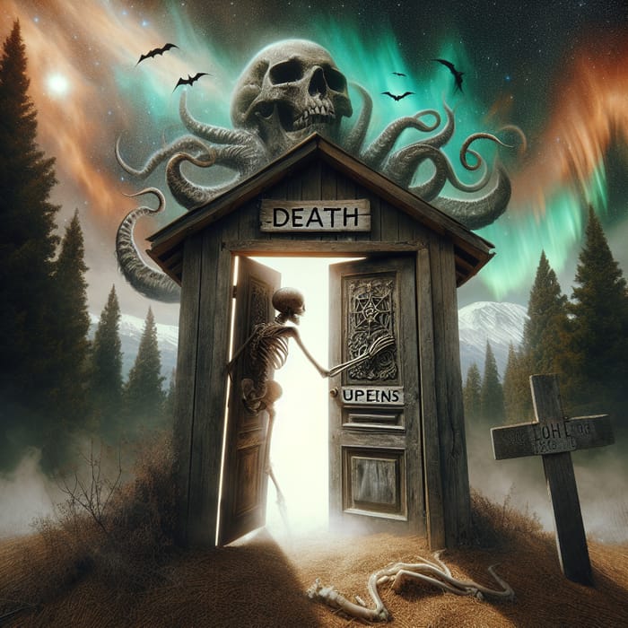 Embracing the Unknown: Journey to Death's Doors | AI Art Generator ...