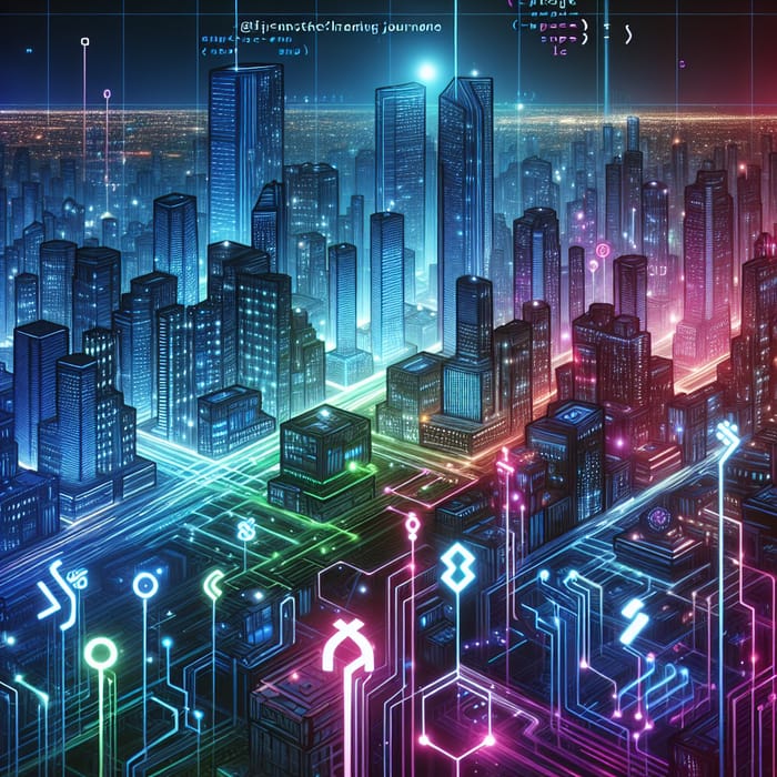 Immersive Futuristic Cityscape | Dynamic Tech Evolution | AI Art ...
