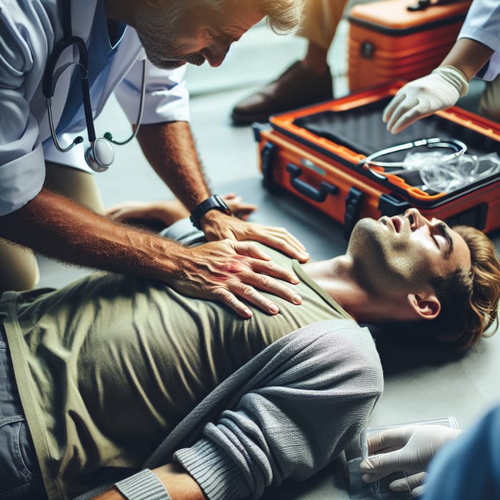 Injured Person Receiving Medical Assistance | 1 người bị thương | AI ...