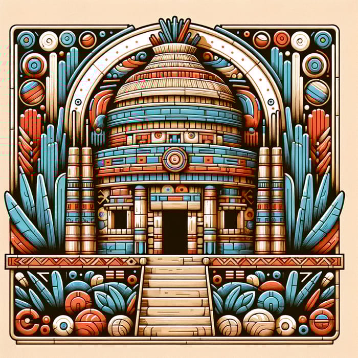 Nahua Artwork: Temazcalli with Trendy Cool Aesthetics | AI Art ...