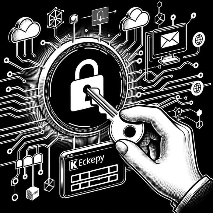 Encrypted Message Sent Through Network - Vector Image | AI Art ...