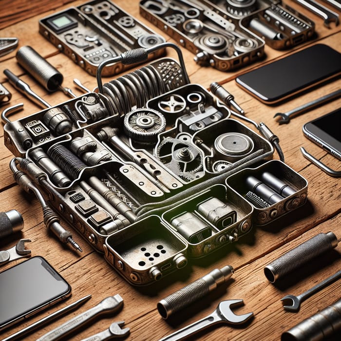 Repurposed Metal Electronics Holders | Creative Storage Solutions | AI ...