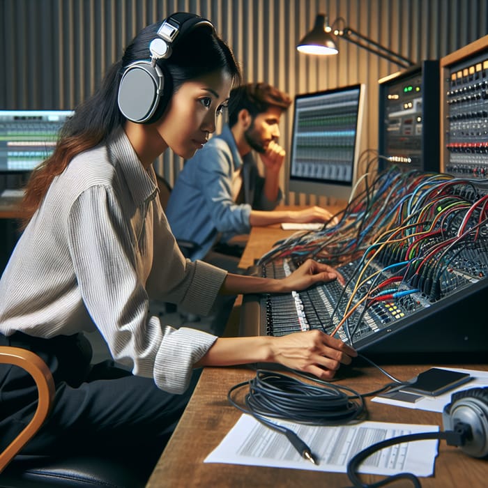 Audio Troubleshooting Tips from East Asian Female Engineer | AI Art ...