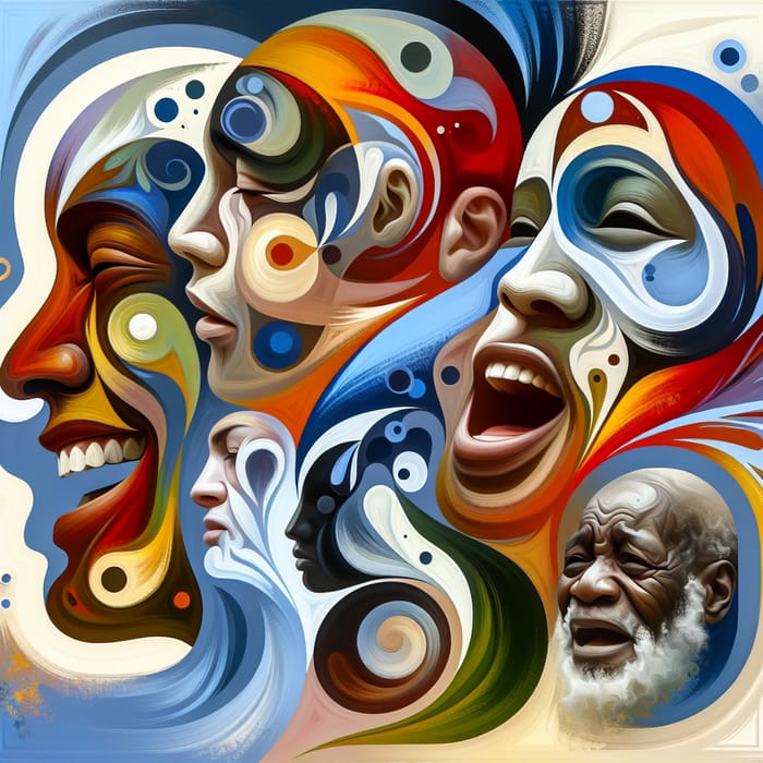 Abstract Portrayal of Human Emotions | AI Art Generator | Easy-Peasy.AI