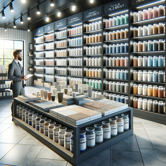 Cement and Tile Grout Display - Premium Variety | AI Art Generator ...