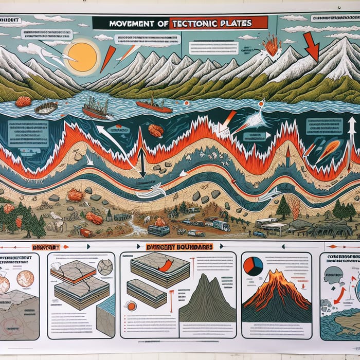 Tectonic Plate Movements: Types & Effects Explained | AI Art Generator ...