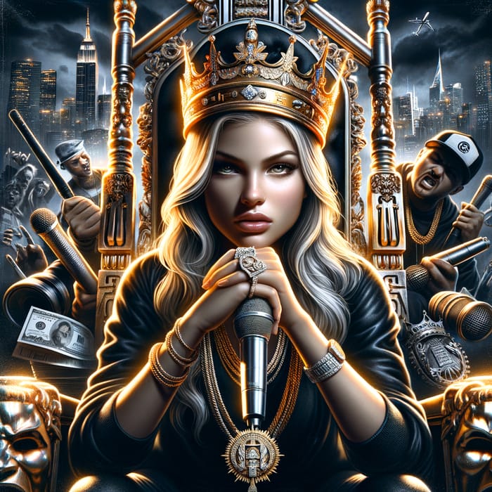 New Queen in Rap: Reign of Strength & Authority | AI Art Generator ...