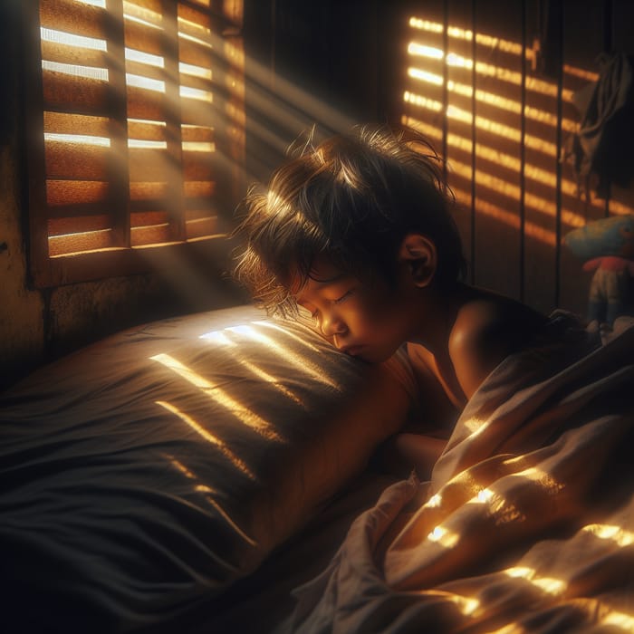 Filipino Kid Waking Up | Childhood Wonder | AI Art Generator | Easy ...