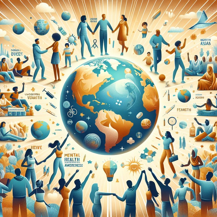 Global Health Unity: Free Access to Global Initiatives | AI Art Generator | Easy-Peasy.AI