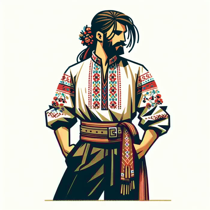 Ukrainian Cossack 'Oseledets' Hairstyle: Tradition & Attire | AI Art ...