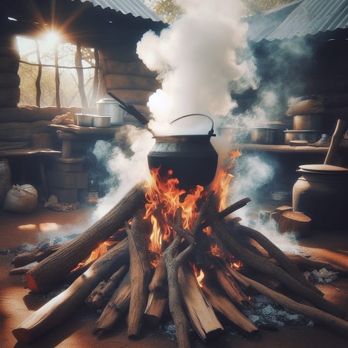 Africa Kitchen: Traditional Cooking Polluting Air | AI Art Generator ...