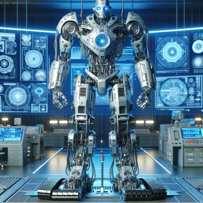 Sleek and Powerful Robot Design | AI Art Generator | Easy-Peasy.AI