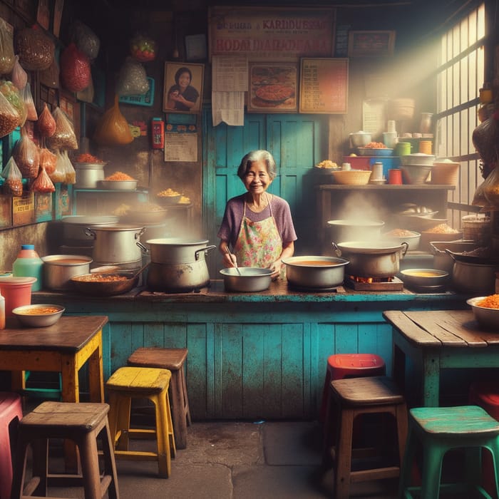 Traditional Filipino Karinderya in the Heart of the City | AI Art ...