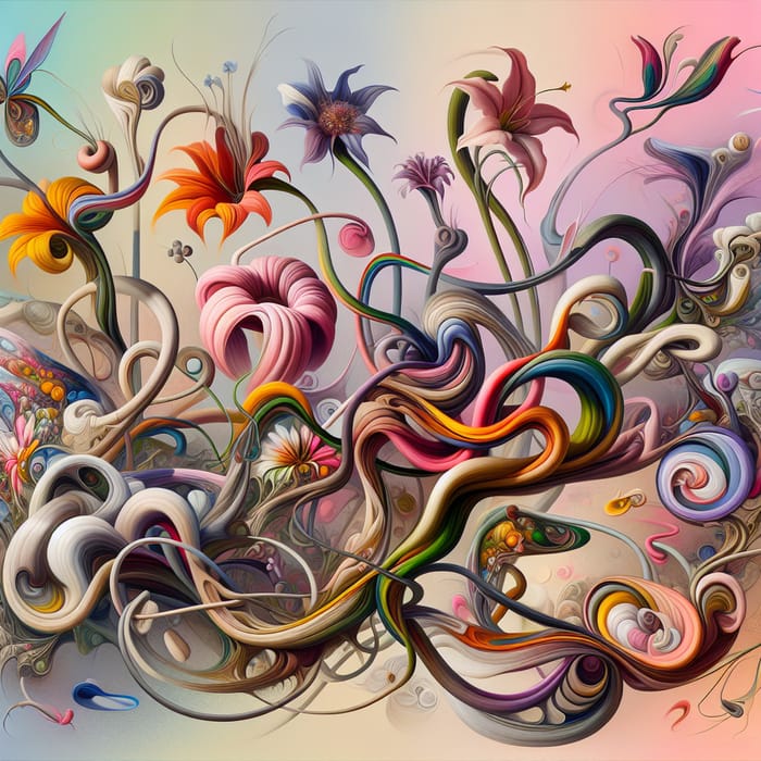 Exploratory Abstract Flowers: Diverse Shapes & Colors | AI Art ...