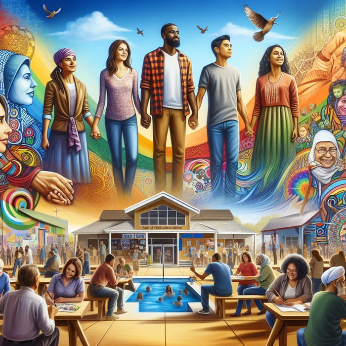 Vibrant Community Empowerment Through Unity and Diversity | AI Art ...
