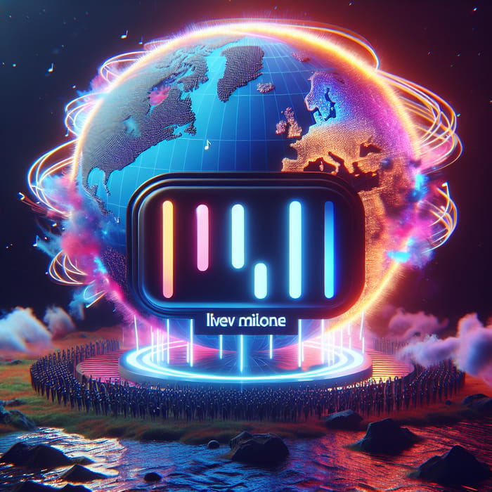 International Music Channel Logo with Effects | AI Art Generator | Easy ...