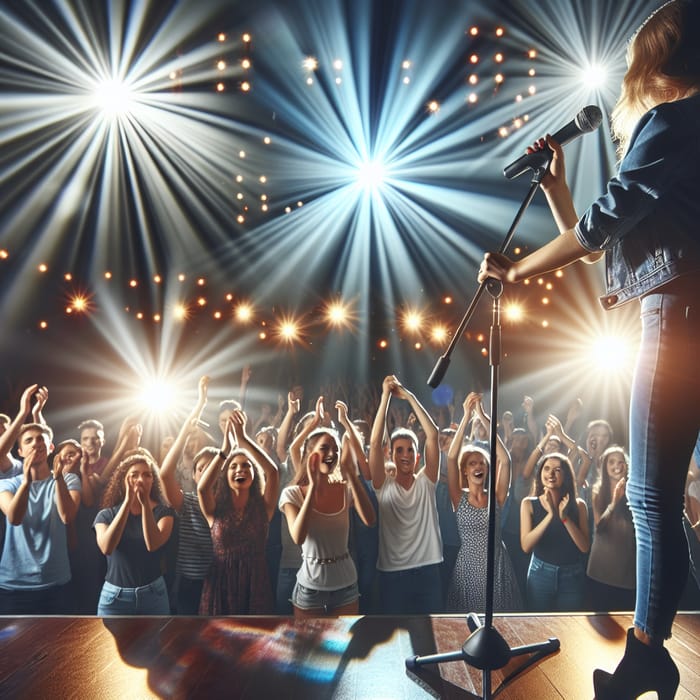 Live Concert: Singer Captivates Audience with Talent | AI Art Generator ...