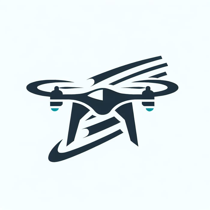 Modern Agile Drone Logo Design | AI Art Generator | Easy-Peasy.AI