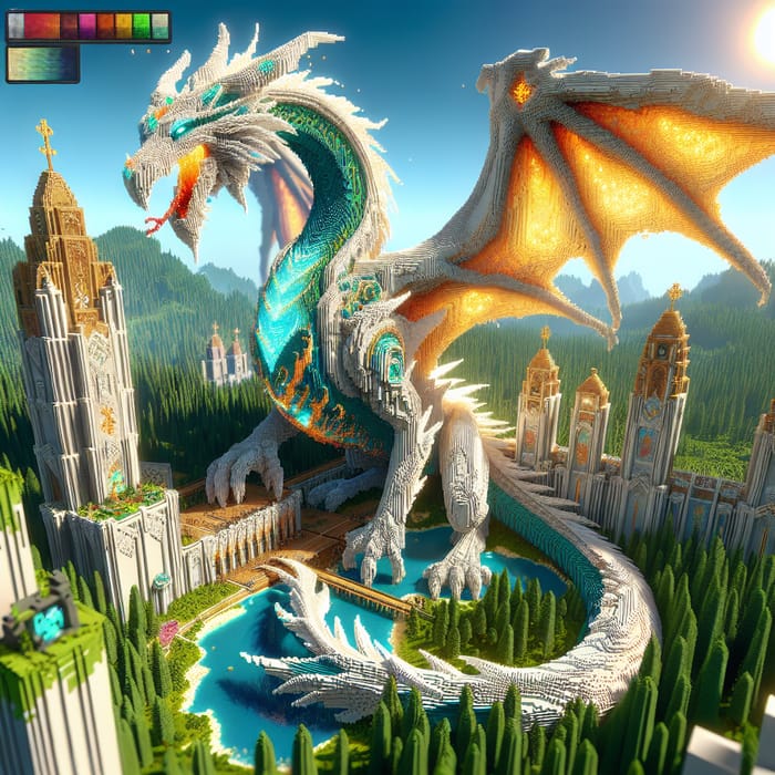 Construct Majestic Elemental Dragon Mod in Minecraft | AI Art Generator ...