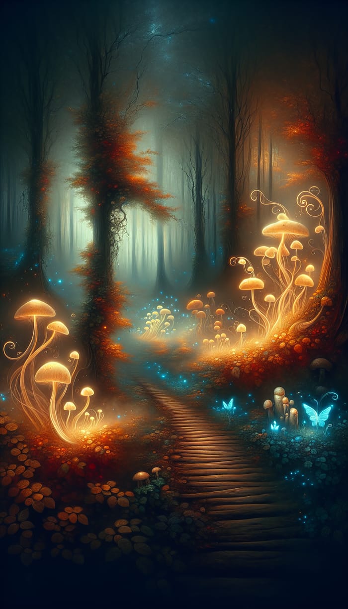 Enchanting Magical Forest: A Dreamlike Fantasy | AI Art Generator ...