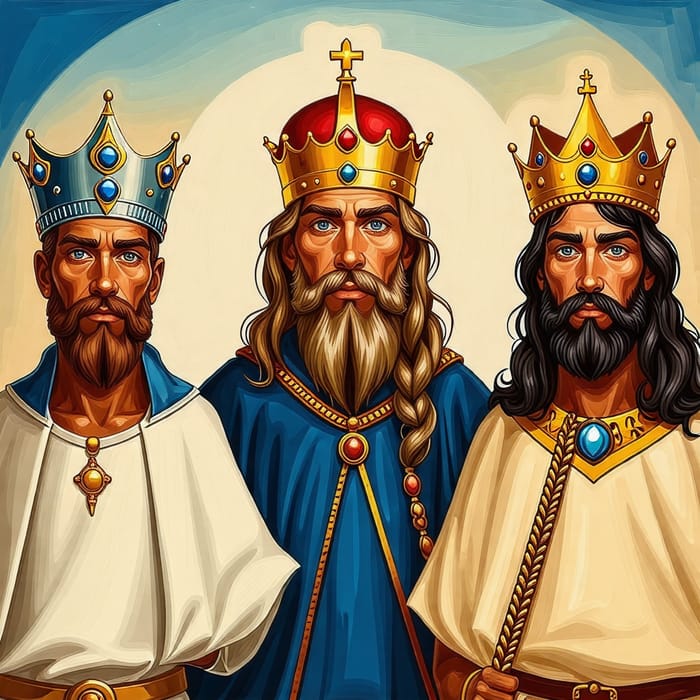 Magi Three Kings: Discover Their Journey | AI Art Generator | Easy-Peasy.AI