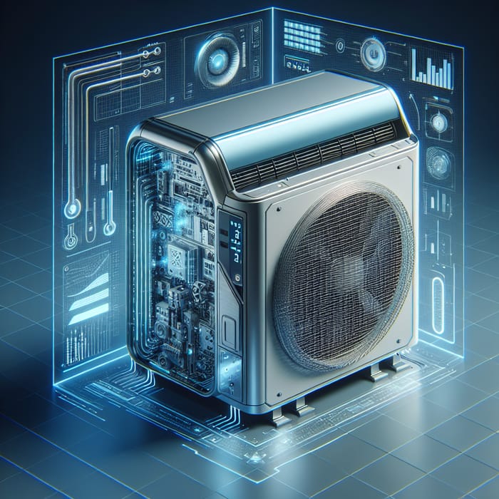 Futuristic Air Conditioning Unit Design | AI Art Generator | Easy-Peasy.AI